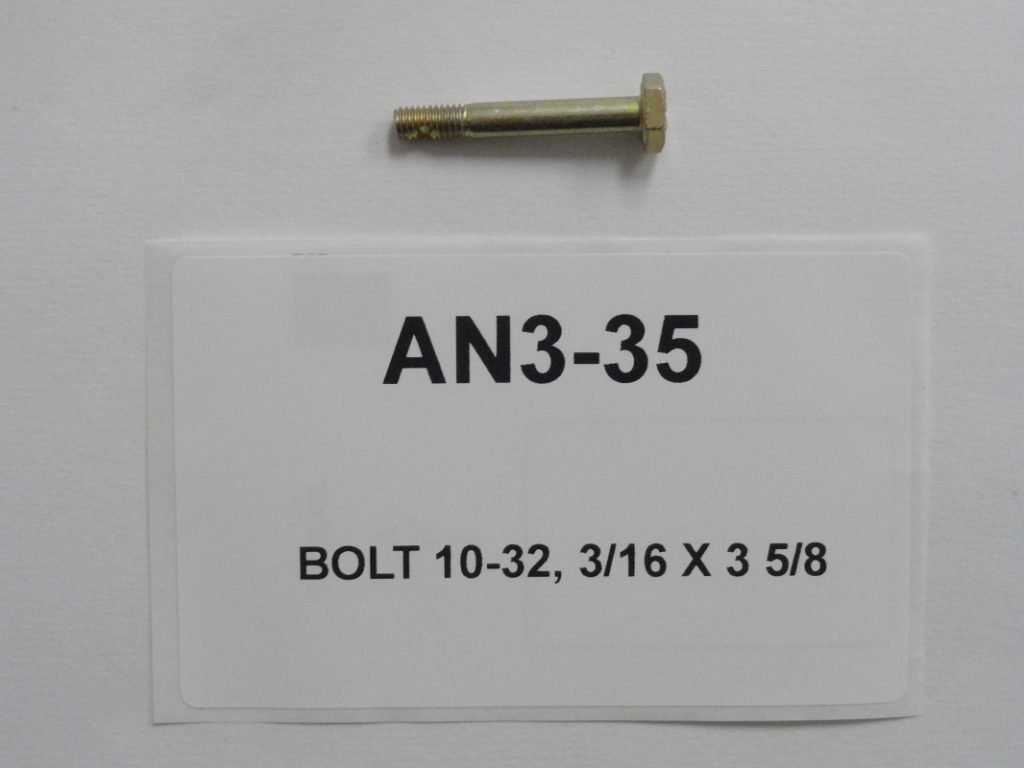 Bolt 10-32, 3/16 x 3 5/8 AN3-35 - Advanced Aero Components