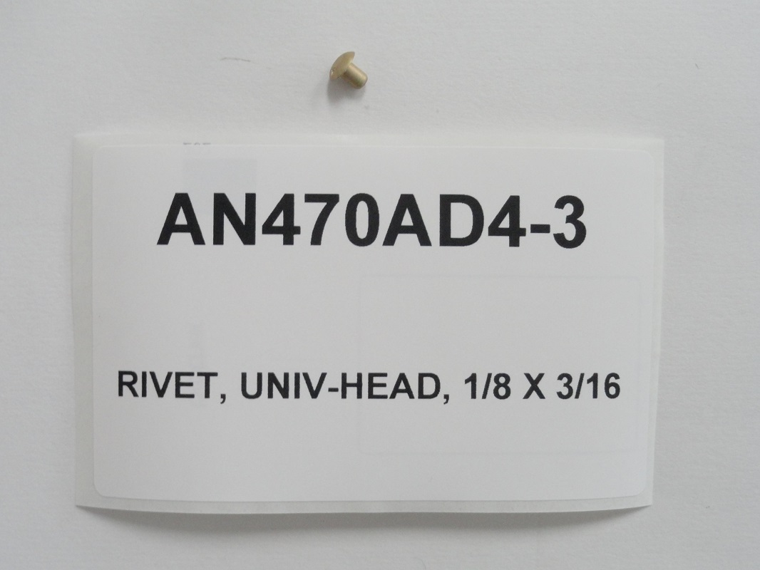 Universal Head Rivet, 1/8 x 3/16 AN470AD4-3 - Advanced Aero Components