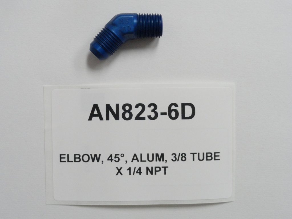 Aluminum Plug, 1/4 Tube AN806-4D - Advanced Aero Components